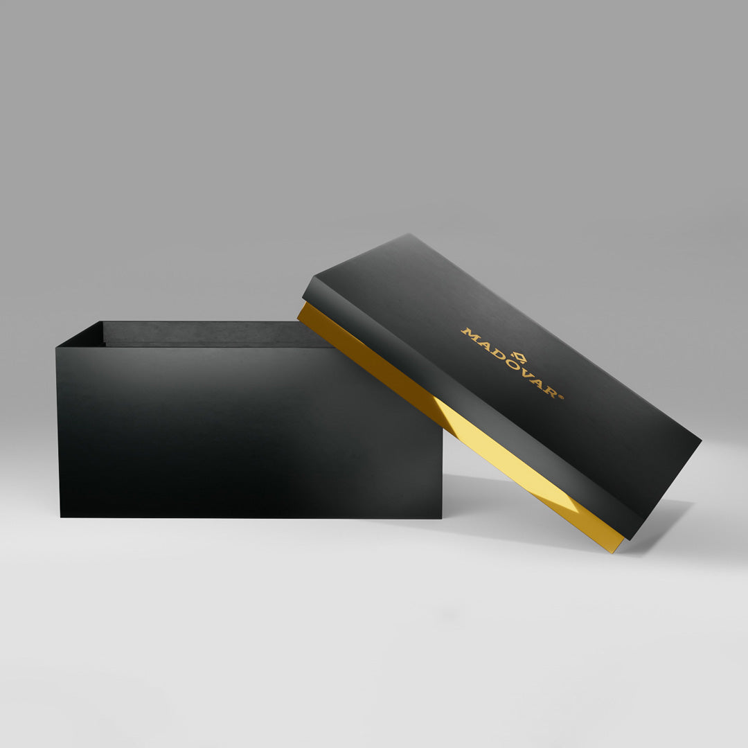 Black Storage Box with Lid – Madovar Packaging LLC