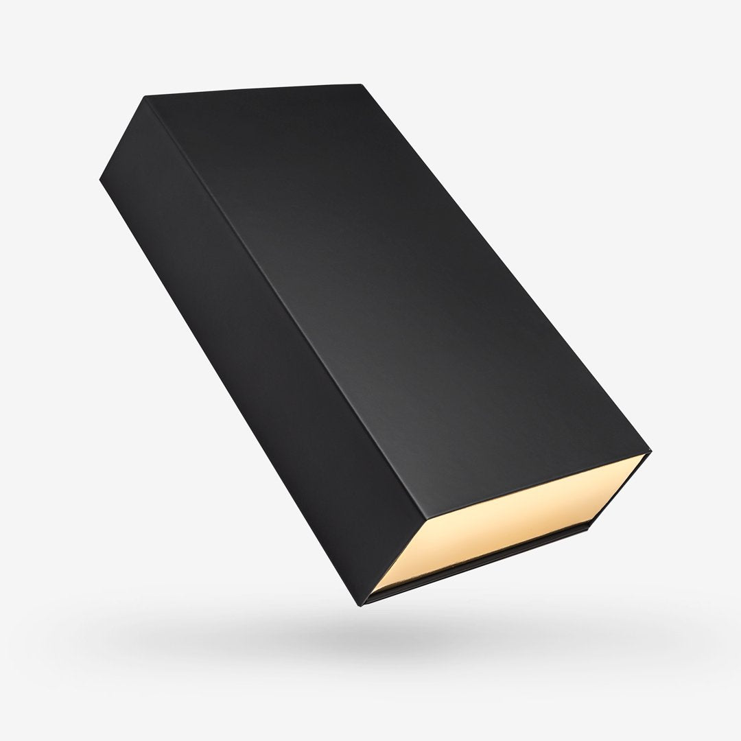 Black outside, Gold inside Rectangular Rigid Sleeve Box – Madovar ...
