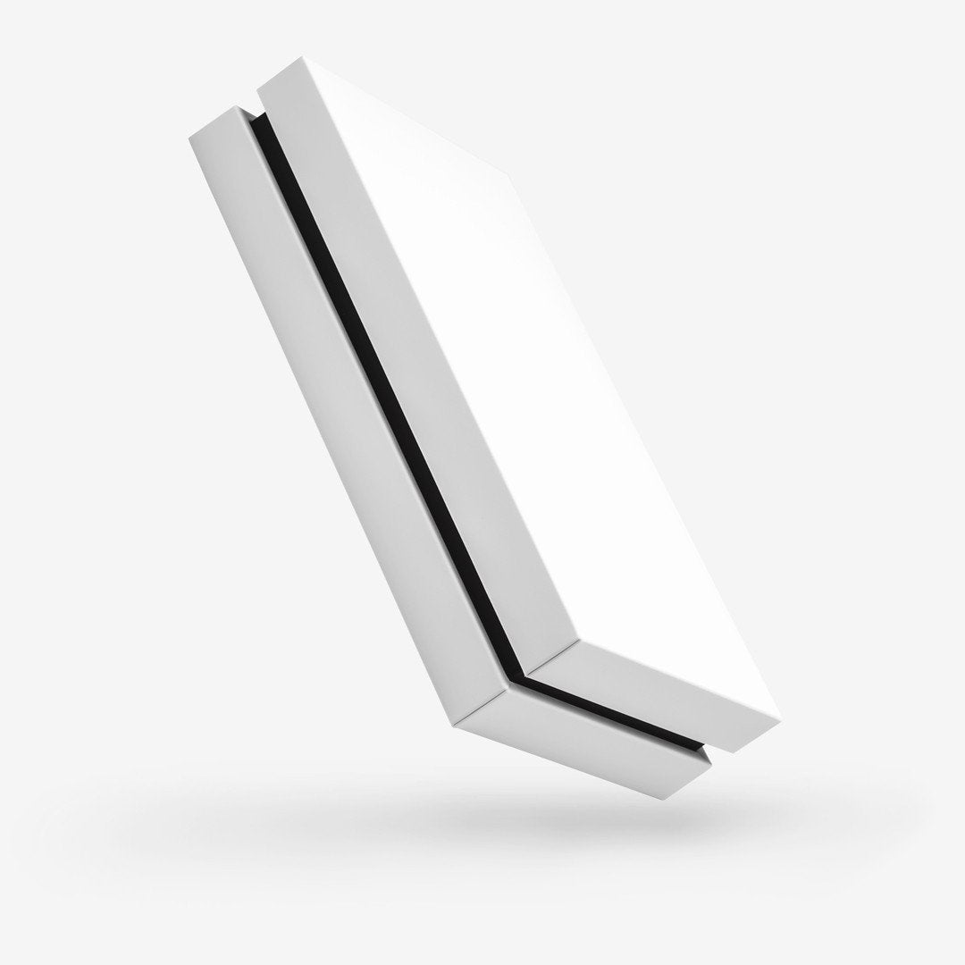 White outside, Black inside Rectangular Box with Lid – Madovar ...